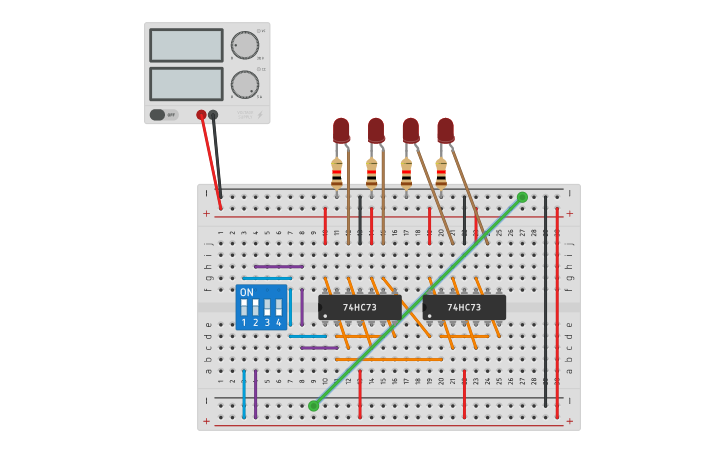 Circuit Design Exp 7 4 Bit Asynchronous Up Counter Using Jk Flip Flops 8181