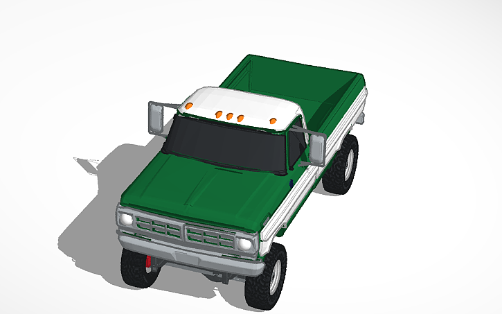 3D design Squatted ford f250 cummins - Tinkercad