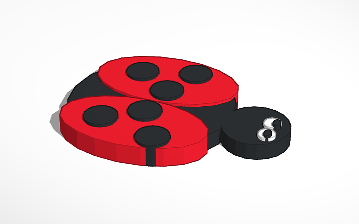 3d Design Ladybug Insect Tinkercad