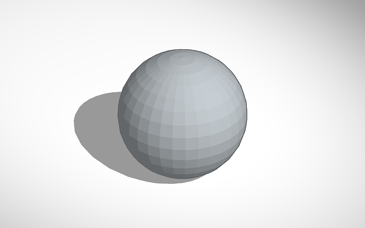 3D design Steel ball - Tinkercad