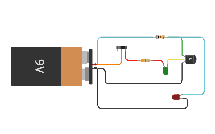 Circuit design Not Gate | Tinkercad
