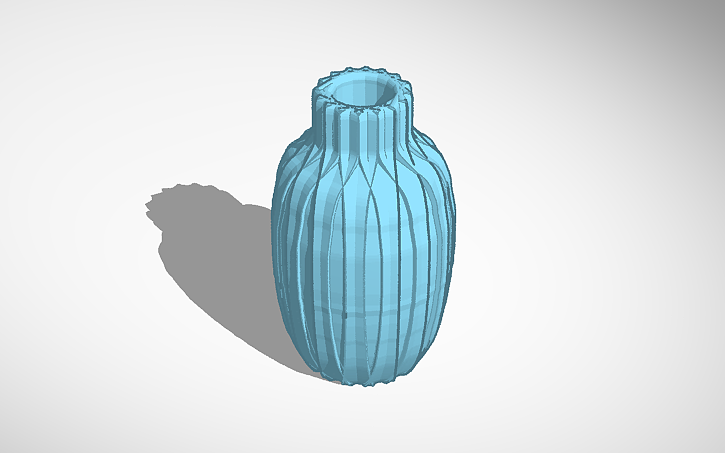 3D design Pasu Bunga - Tinkercad