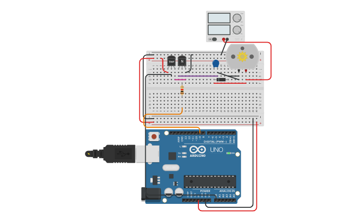 Circuit Design Experiment 3 D Temperature Controlled Fan Tinkercad