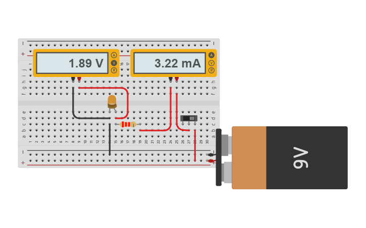 Circuit design circuito de LED | Tinkercad