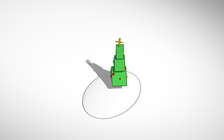 3D design Christmas tree | Tinkercad