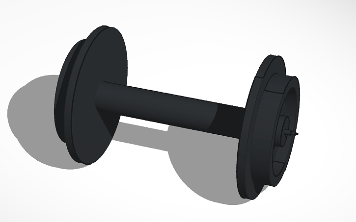 3D design train wheel - Tinkercad