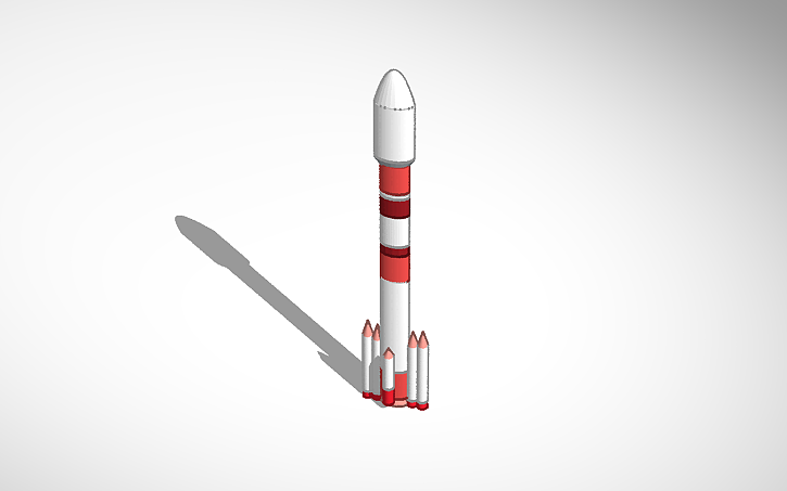 3D design PSLV-ISRO | Tinkercad