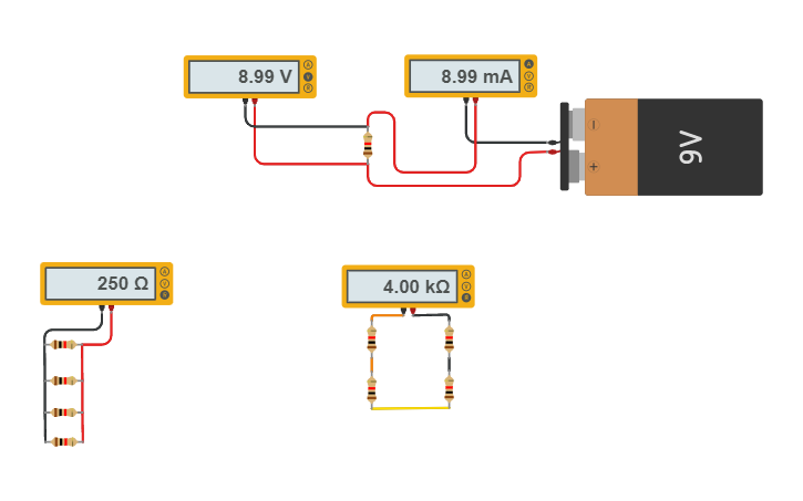 Circuit design Electrical Circuit - Tinkercad
