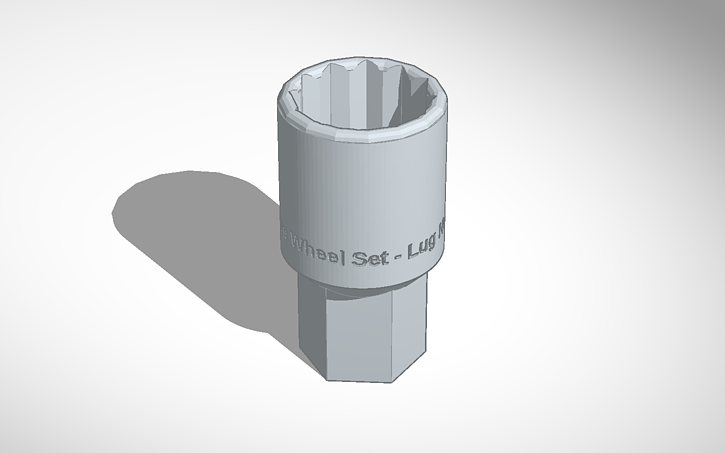 3D design 3/16" Lug Nut Adapter #Three Piece Wheel - Tinkercad