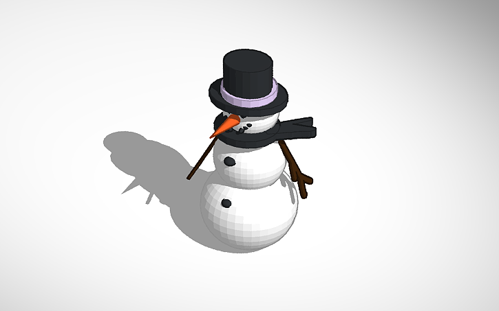 3D design Snowman | Tinkercad