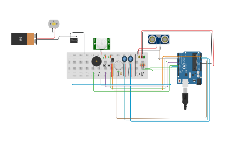 Circuit design Home monitoring circuit pro | Tinkercad