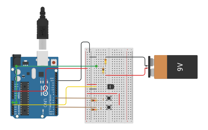 Circuit design Memória EEPROM + Sensor de Temp | Tinkercad Circuit design Memória EEPROM + Sensor de Temp | Tinkercad