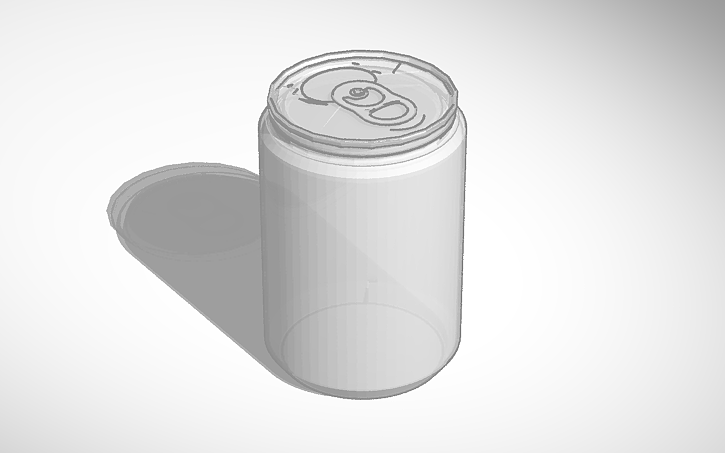 3D design 12 oz Soda Can - Tinkercad