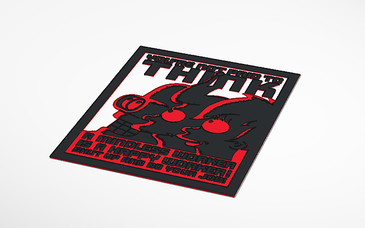 3D design futurama poster - Tinkercad
