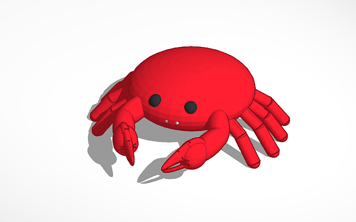 3D design crab - Tinkercad