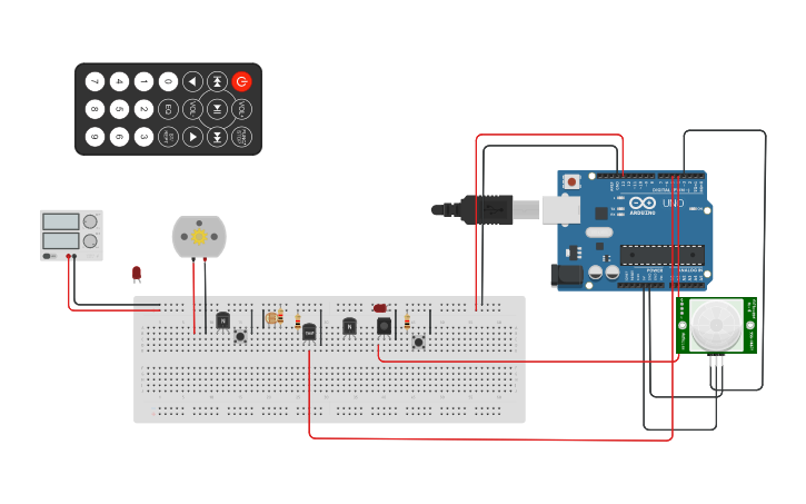 Circuit design Digital Systems Smart Home System - Tinkercad