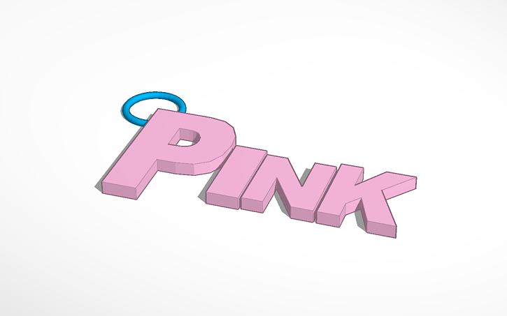 3D design pink - Tinkercad