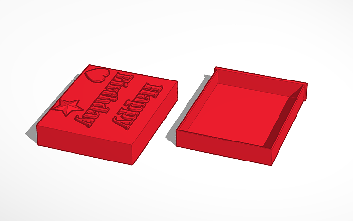 3D design gift box - Tinkercad