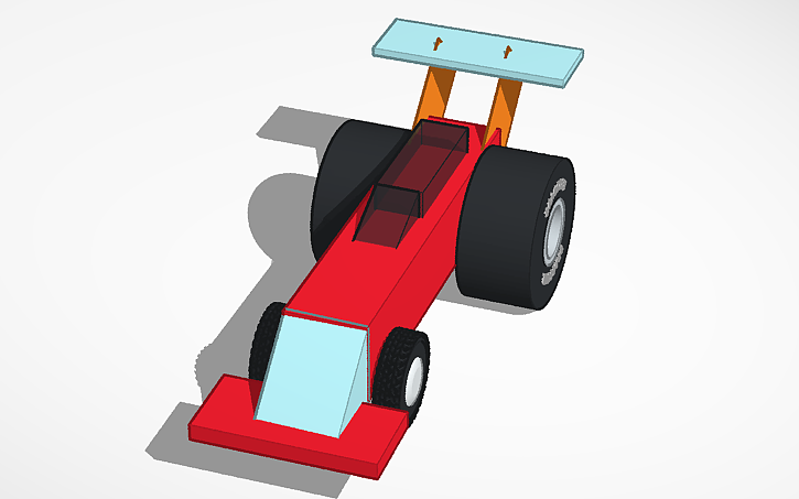 3D design the dragster - Tinkercad