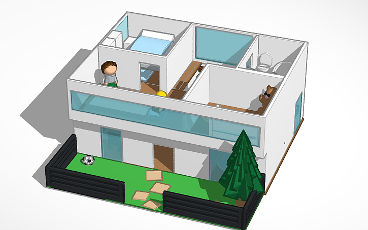 3D design Casa - Tinkercad