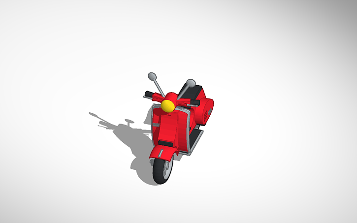3D design Piaggio Vespa - Tinkercad