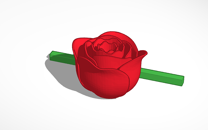 3D design Rose - Tinkercad