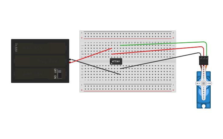 Circuit Design Attiny Servo Tinkercad