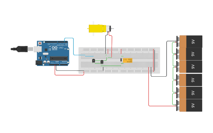 Circuit design modulo de rele - Tinkercad