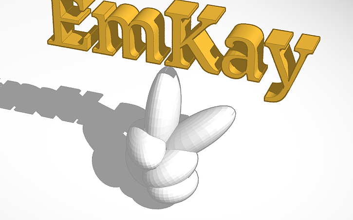 3D design emkay hand | Tinkercad
