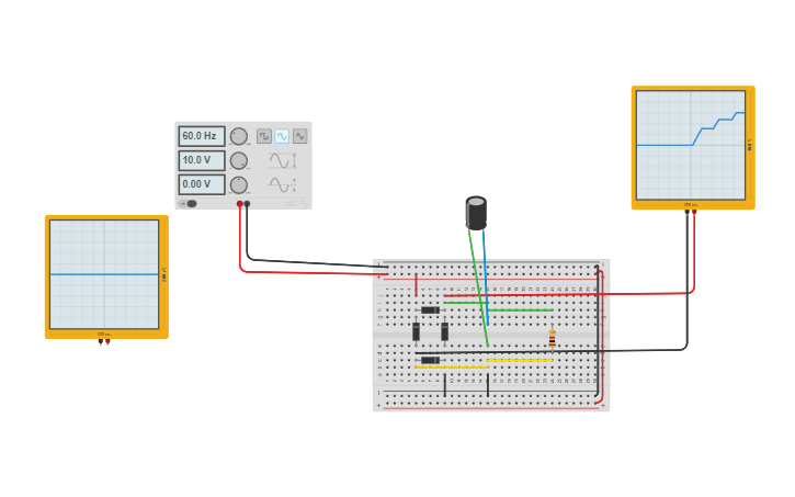 Circuit design montaje 2 ejercicio 1 | Tinkercad