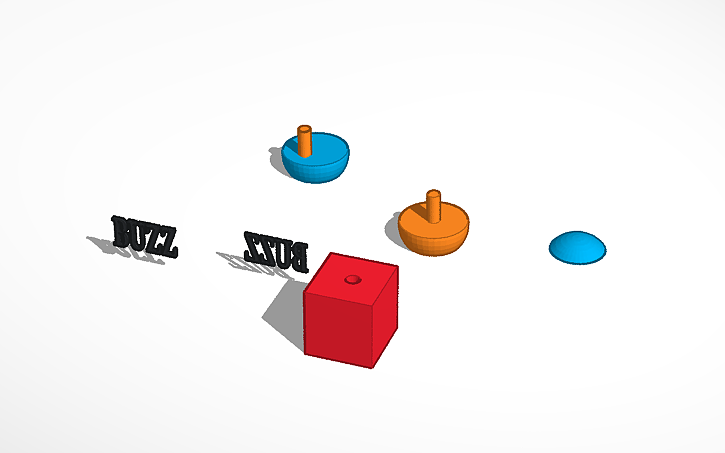 3D design buzzer - Tinkercad
