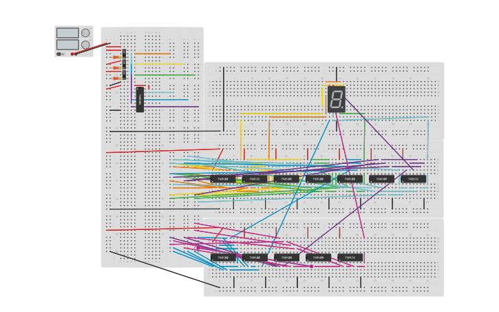 Circuit design ACTIVITY 2.4.1 DATE OF BIRTH - Tinkercad