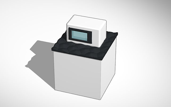 3D design Kitchen_counter:w/microwave | Tinkercad