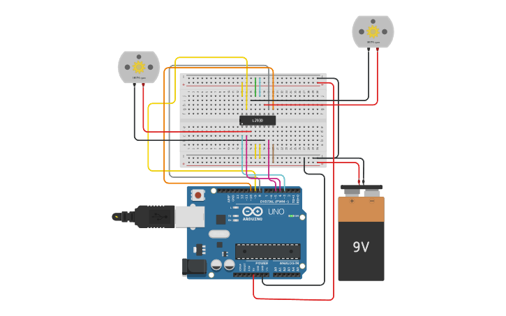 Circuit design CIRCUITO - Tinkercad