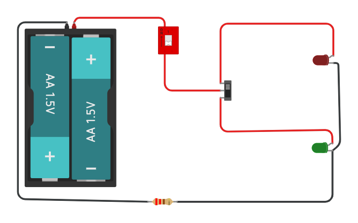Circuit design FUNCTION OF 2 WAY SWITCH - Tinkercad