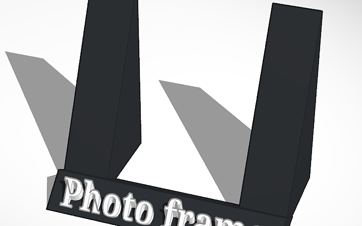 3D design Photo frame - Tinkercad