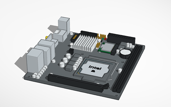 3D design GIGABYTE GA-Z87N-WIFI ITX MOTHERBOARD 1:1 - Tinkercad