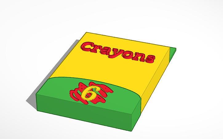 3D design Crayon box | Tinkercad