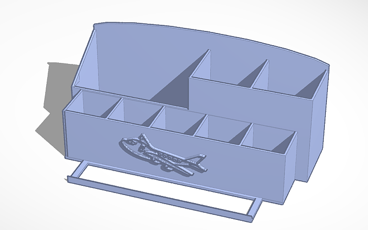 3D design DESKTOP Organiser - Tinkercad