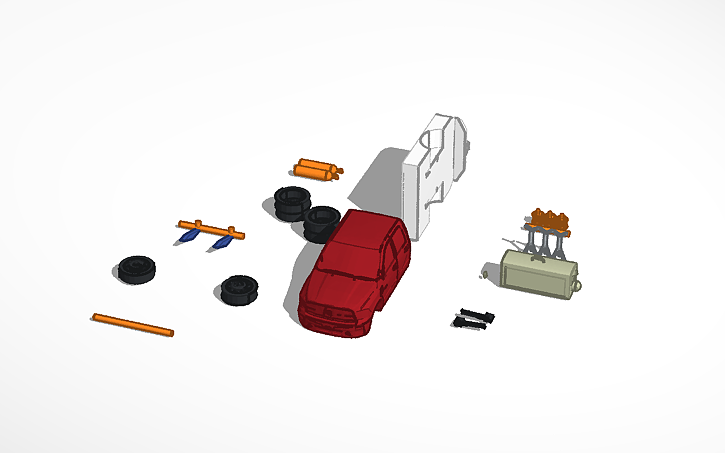 3D design Custom Ram Pipeline Rig - Tinkercad