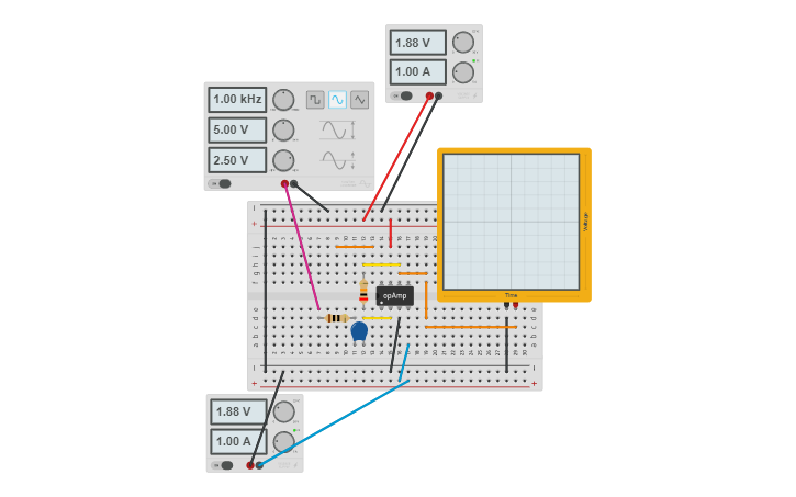 Circuit Design Filtro Pasa Altas Tinkercad