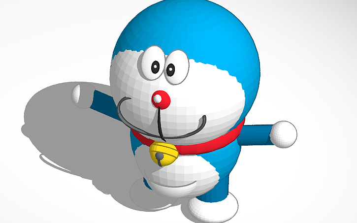 3D design Doraemon - Tinkercad