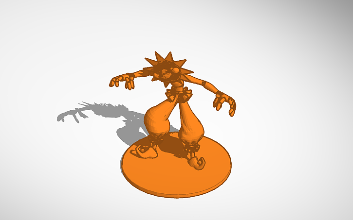 3D design FNAF | Daycare Attendant | Sundrop - Tinkercad
