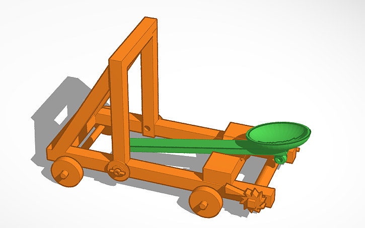 3D design Torsion Catapult V1.2 - Tinkercad