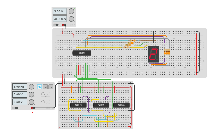Circuit design LAB7.2 : 6352500226 | Tinkercad