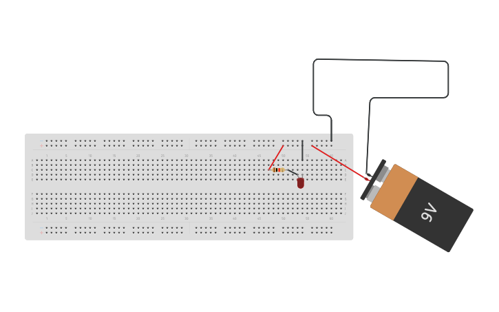 Circuit design led basico - Tinkercad