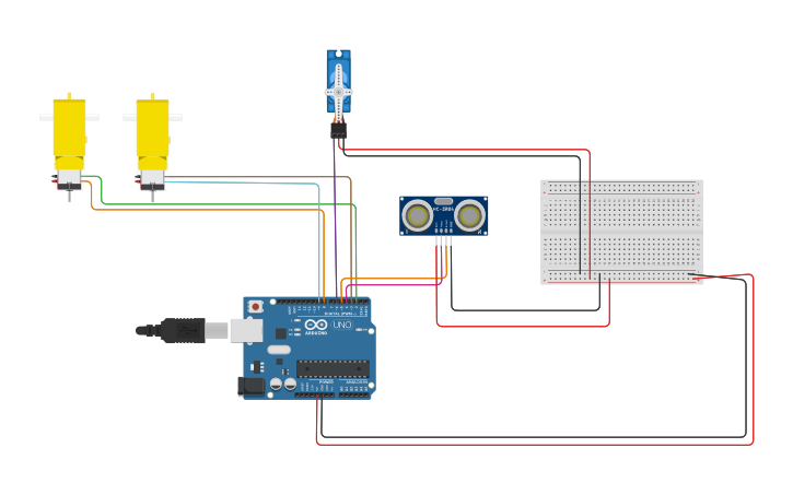 Circuit design robot - Tinkercad