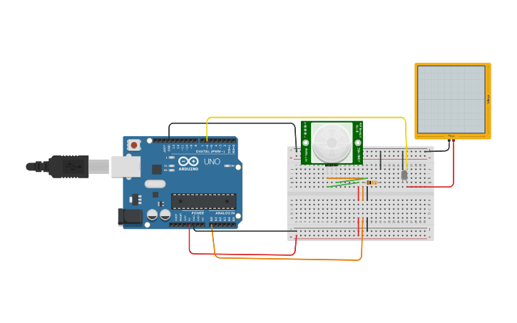 Circuit Design Motion Detector Using Arduino And Pir Sensor Tinkercad 0569