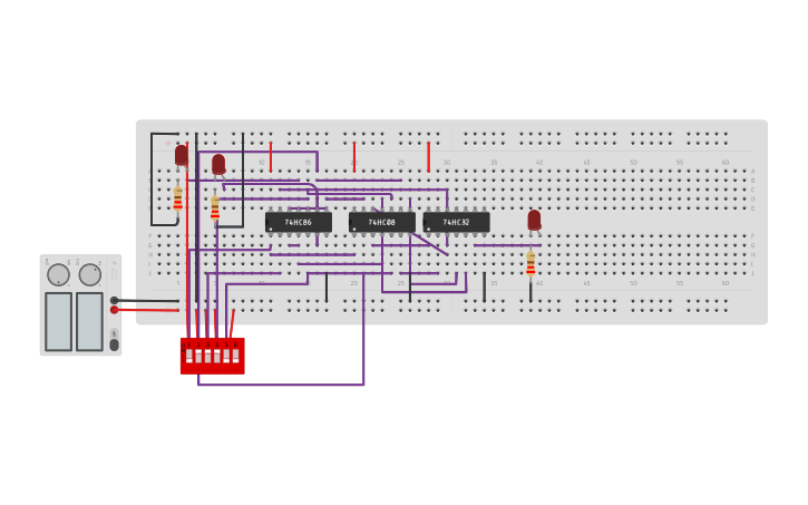 Circuit Design 2 Bit Binary Adder Tinkercad