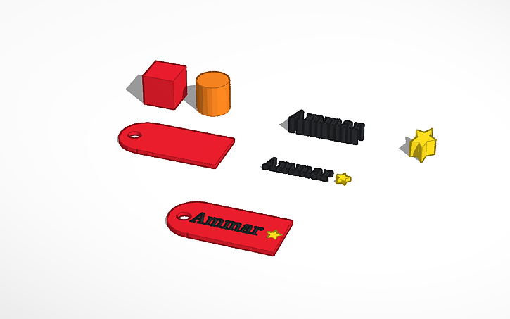 3D design Keychain | Tinkercad